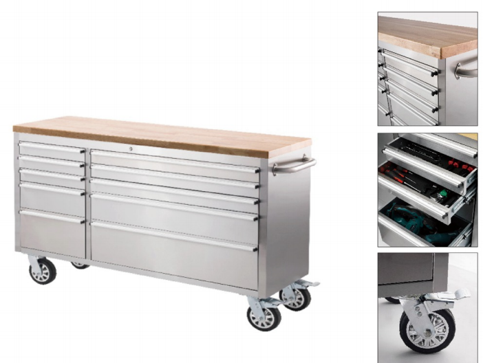 10 Drawers Stainless Steel Tool Storage Cabinet - 上海兰婉贸易有限公司