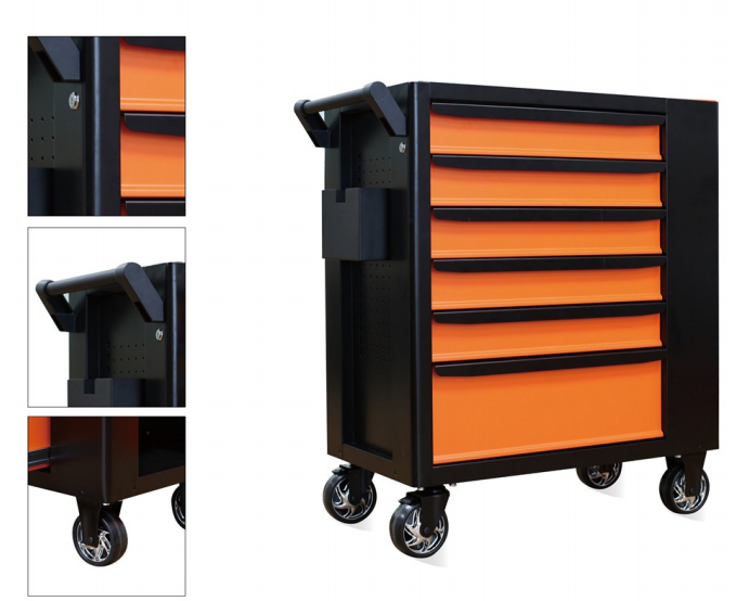 2019 New Design Wooden Top High-end Tool Trolley Cabinet With Side ...